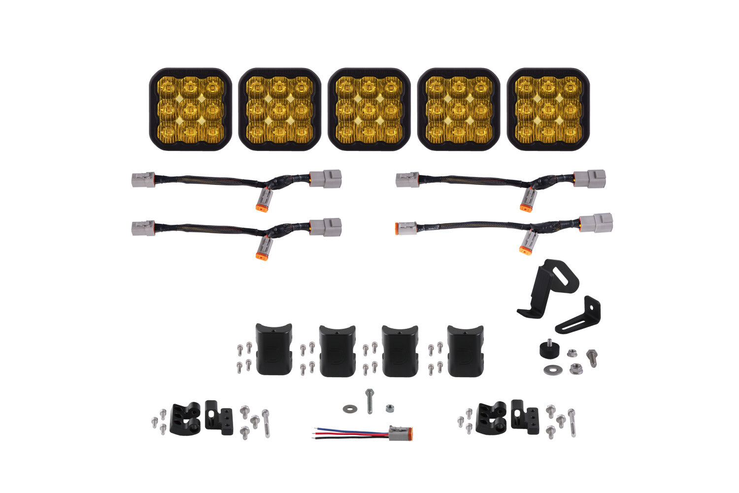 SS5 Pro Universal CrossLink 6-Pod Lightbar Yellow Combo – CA Auto Parts