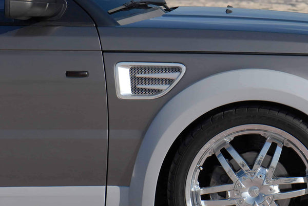 06-12 Range Rover Sport 2 Pc Carbon Fiber Look Running Light Covers ...
