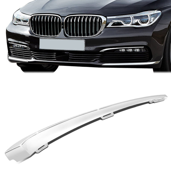 Front Left Upper Bumper Grille Trim 16-19 BMW 740I 750I 750Li - CA Auto ...