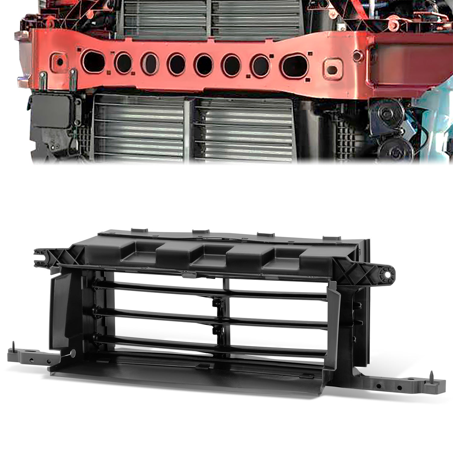 Factory Style Lower Radiator Shutter Assembly 21-23 Ford F-150 2.7L 3 ...
