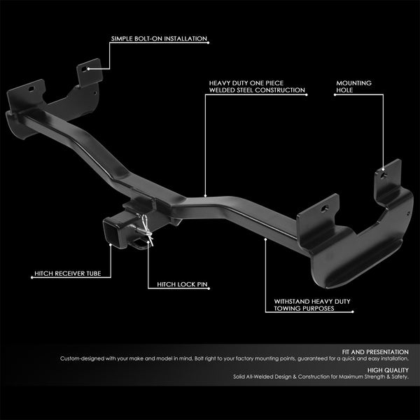 Class 3 2 in. Tow Hitch Receiver w/Hitch Pin 06-10 Hummer H3 - CA Auto ...
