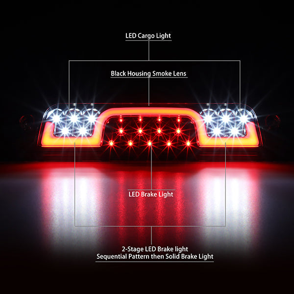 14-20 Chevy Silverado GMC Sierra 1500 LED Sequential 3rd Brake Light ...