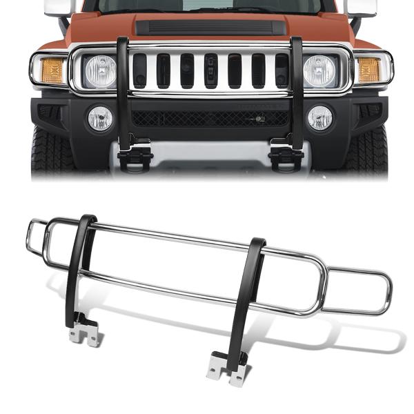 06-10 Hummer H3 H3T Factory Style Brush Grille Guard - Stainless Steel ...
