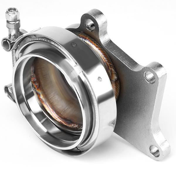 T04E T3/T4 5-Bolt Turbocharger Downpipe Flange to 3 in. ID V-Band Conv ...