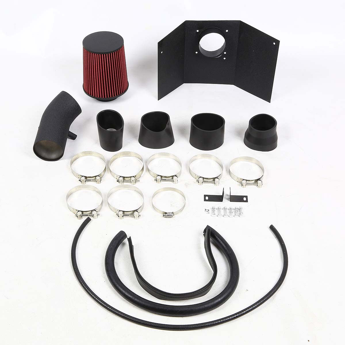 03-05 Lincoln Aviator 4.6L V8 Black Cold Air Intake w/Heat Shield+Cone ...
