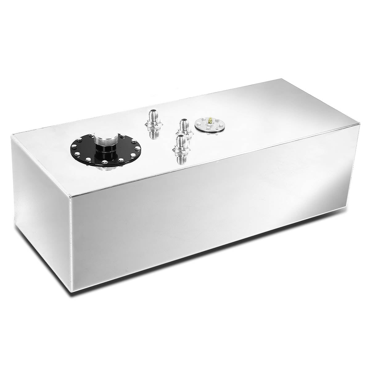 30 in. L x 12 in. W x 9 in. H 8AN Male Inlet Aluminum Fuel Tank - 15 G ...