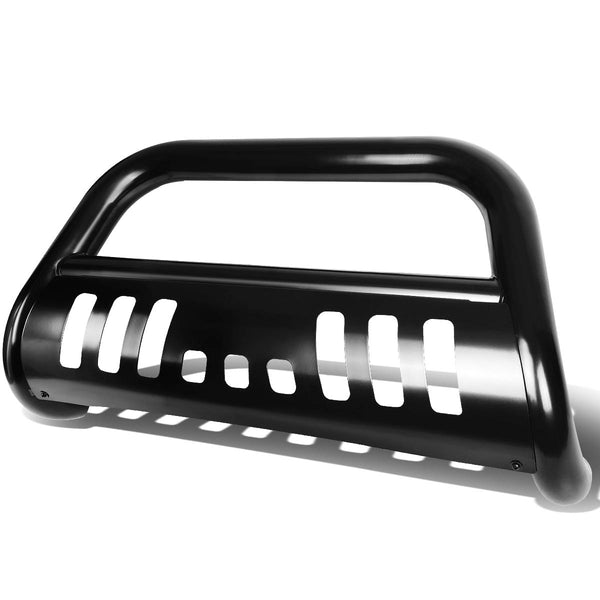 08-13 Toyota Highlander Bull Bar w/Skid Plate - Stainless Steel - Blac ...