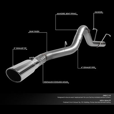 Particulate Filter-Back Exhaust w/5 in. OD Tip 11-19 Chevy Silverado G ...