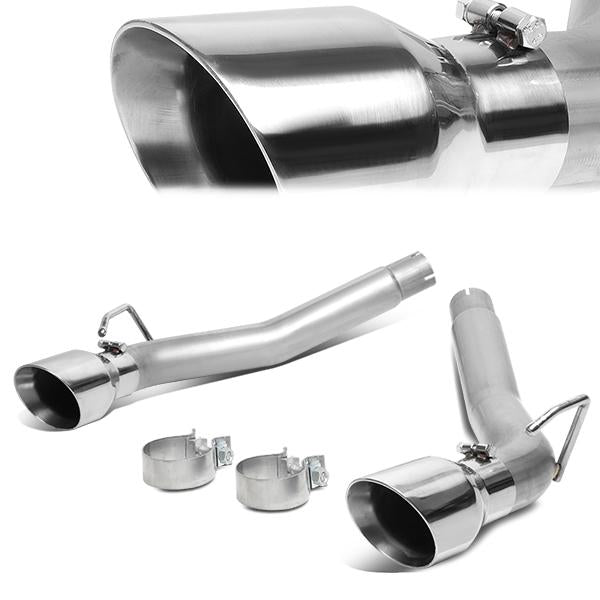 Axle-Back Exhaust w/4.5 in. OD Muffler Tip - Stainless Steel 10-15 Che ...