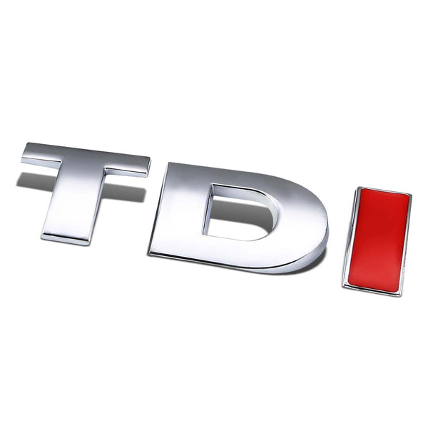 Tape-on Emblem Badge Decal - TDI - Aluminum Alloy - CA Auto Parts