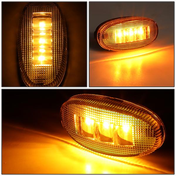 11-18 Ford F350 F450 LED Side Marker Lights Super Duty Dually Fender ...