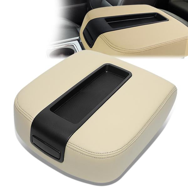 Tan Leather Center Console Lid w/Switch07-13 Chevy/GMC Silverado Sierr ...