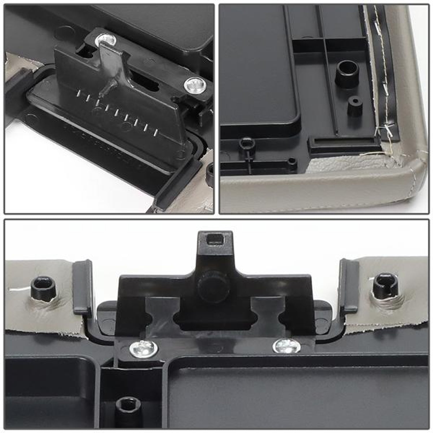 Grey Leather Center Console Lid w/Switch07-13 Chevy/GMC Silverado Sier ...