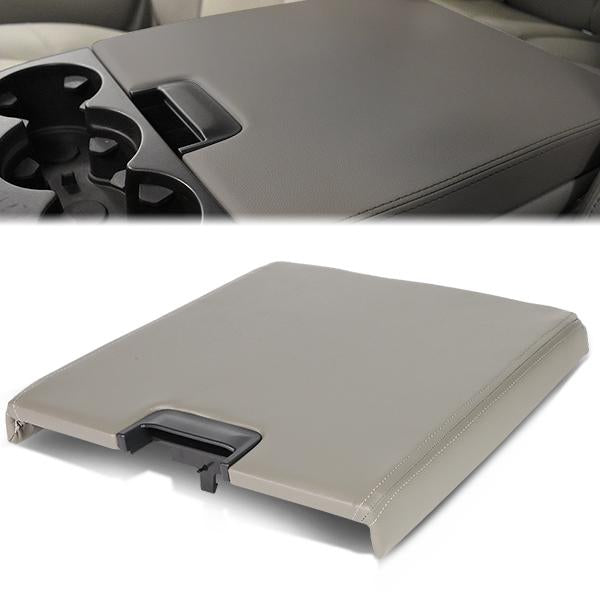 Grey Leather Center Console Lid w/Switch07-13 Chevy/GMC Silverado Sier ...