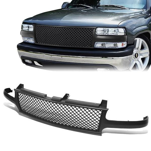Diamond Mesh Front Grille 99-02 Chevy Silverado – CA Auto Parts