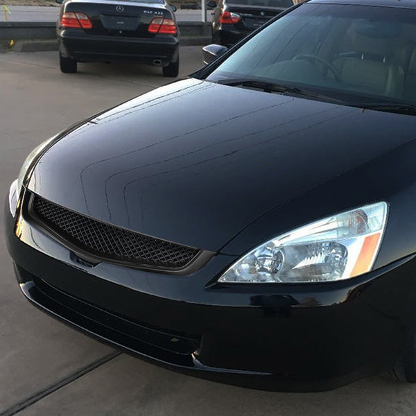 Diamond Mesh Front Grille 03-05 Honda Accord Sedan - CA Auto Parts