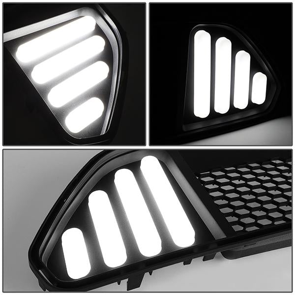 Honeycomb Mesh LED DRL Front Upper Grille 15-17 Ford Mustang – CA Auto ...