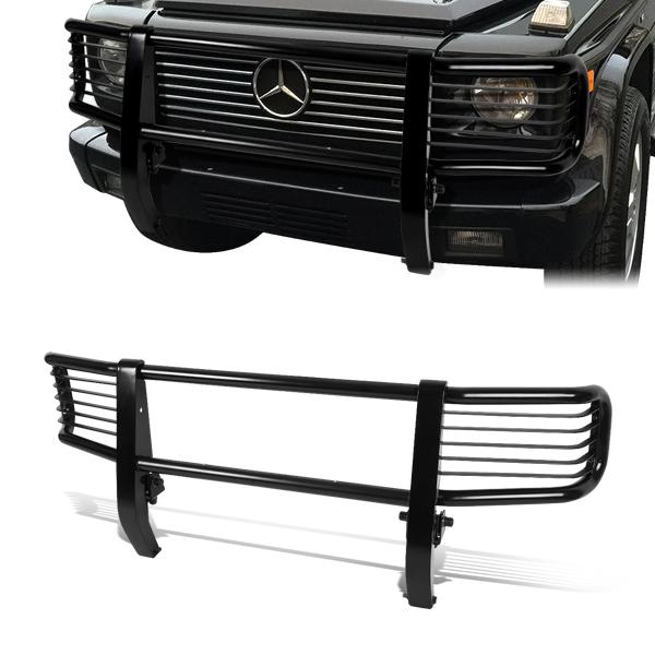 99-12 Mercedes-Benz G500 Brush Grille Guard - Steel - Black - CA Auto Parts