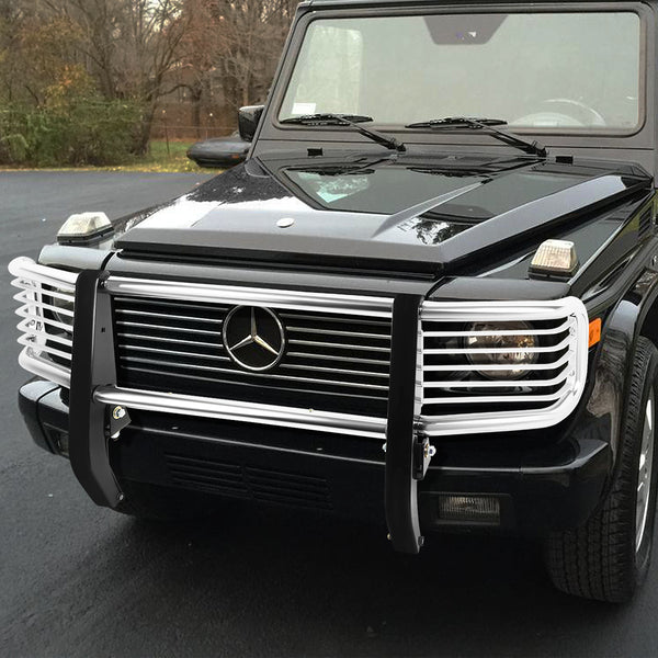 99-12 Mercedes-Benz G500 Brush Grille Guard - Stainless Steel - CA Auto ...