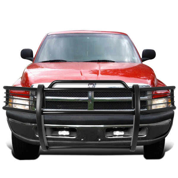 94-02 Dodge Ram 1500 2500 3500 Brush Grille Guard - Steel - Black - CA ...