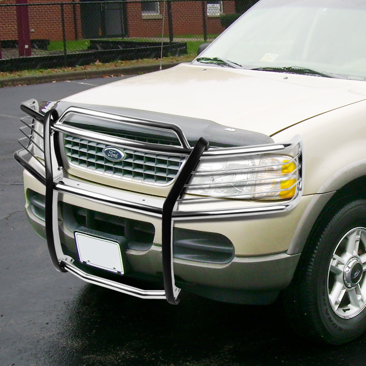 02-05 Ford Explorer Brush Grille Guard - Stainless Steel – CA Auto Parts