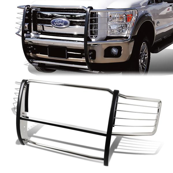 08-10 Ford F250 F350 F450 F550 Super Duty Brush Grille Guard - Stainle ...