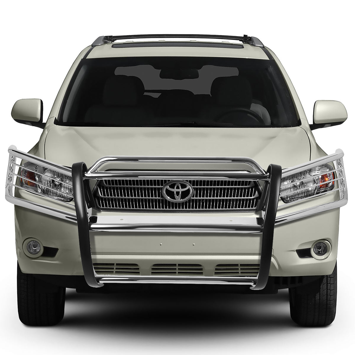 01-07 Toyota Highlander Brush Grille Guard - Stainless Steel – CA Auto ...