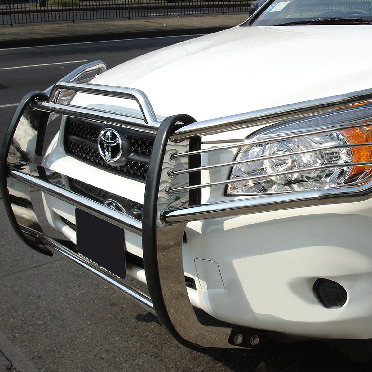 96-00 Toyota RAV4 Brush Grille Guard - Stainless Steel – CA Auto Parts