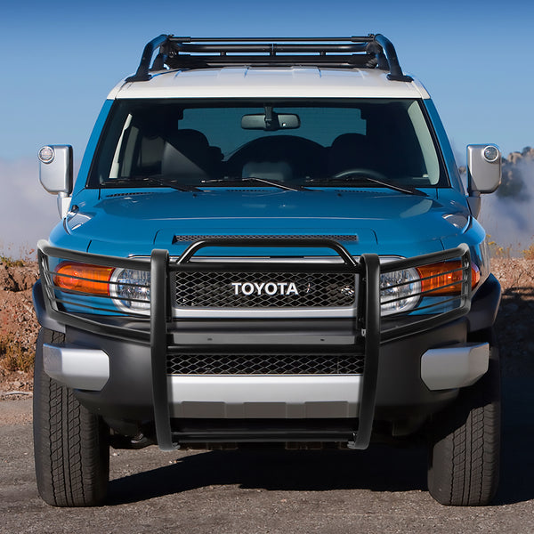07-14 Toyota FJ Cruiser Brush Grille Guard - Steel - Black - CA Auto Parts