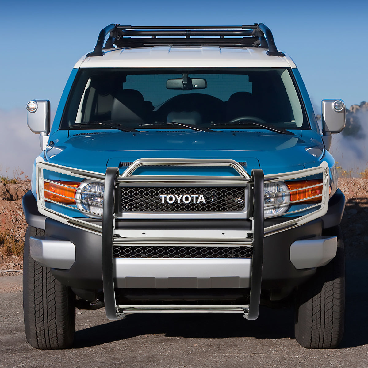 07-14 Toyota FJ Cruiser Brush Grille Guard - Stainless Steel – CA Auto ...