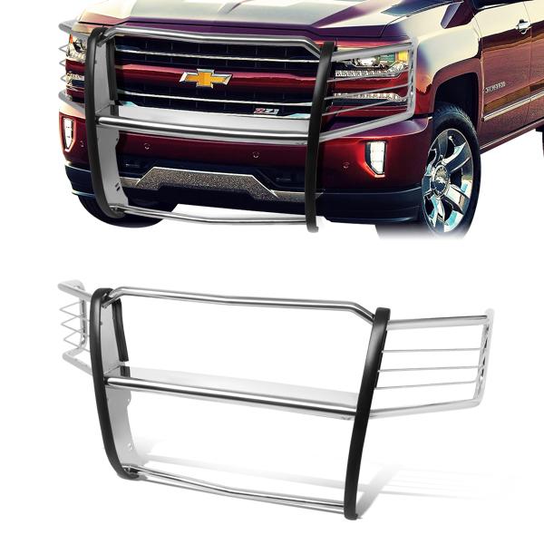 14-18 Chevy Silverado 1500 Brush Grille Guard - Stainless Steel – CA ...