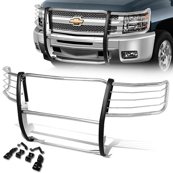 07-13 Chevy Silverado 1500 Brush Grille Guard - Stainless Steel – CA ...