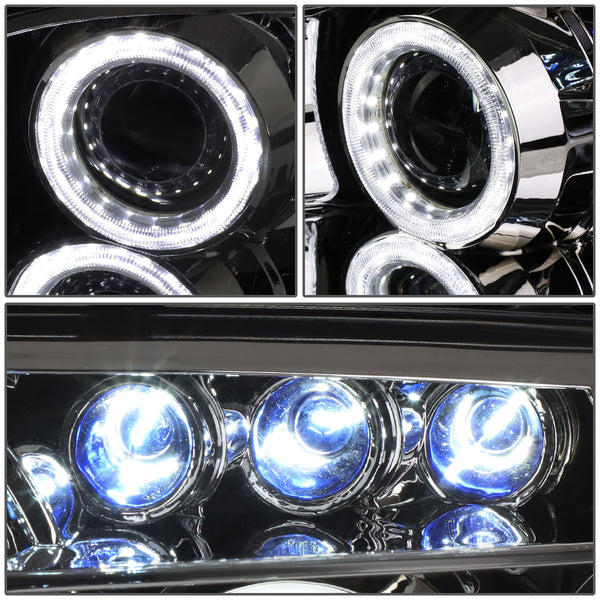 92-00 Lexus SC300 SC400 LED DRL Halo Projector Headlights - CA Auto Parts