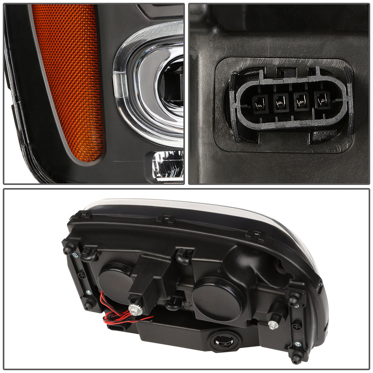 02-09 Chevy Trailblazer LED DRL Projector Headlights – CA Auto Parts