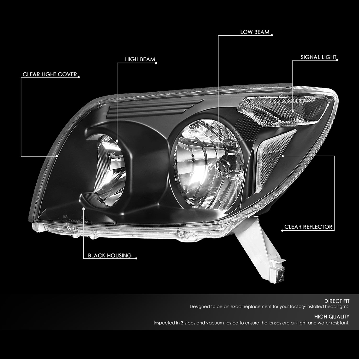 03-05 Toyota 4Runner Factory Style Headlights – CA Auto Parts