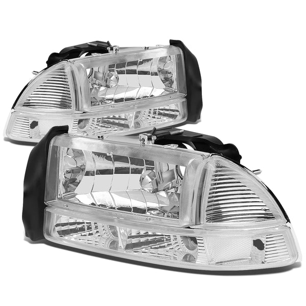 98-03 Dodge Durango, 97-04 Dakota Factory Style Headlights - CA Auto Parts