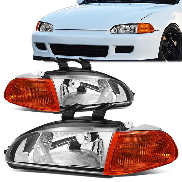 Factory Style Headlights 92-95 Honda Civic - CA Auto Parts