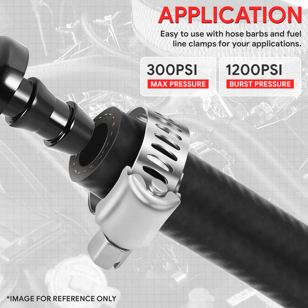 Universal 5AN 25FT NBR Fuel Line Hose Inside 5/16 in. Outside 9/16 in ...