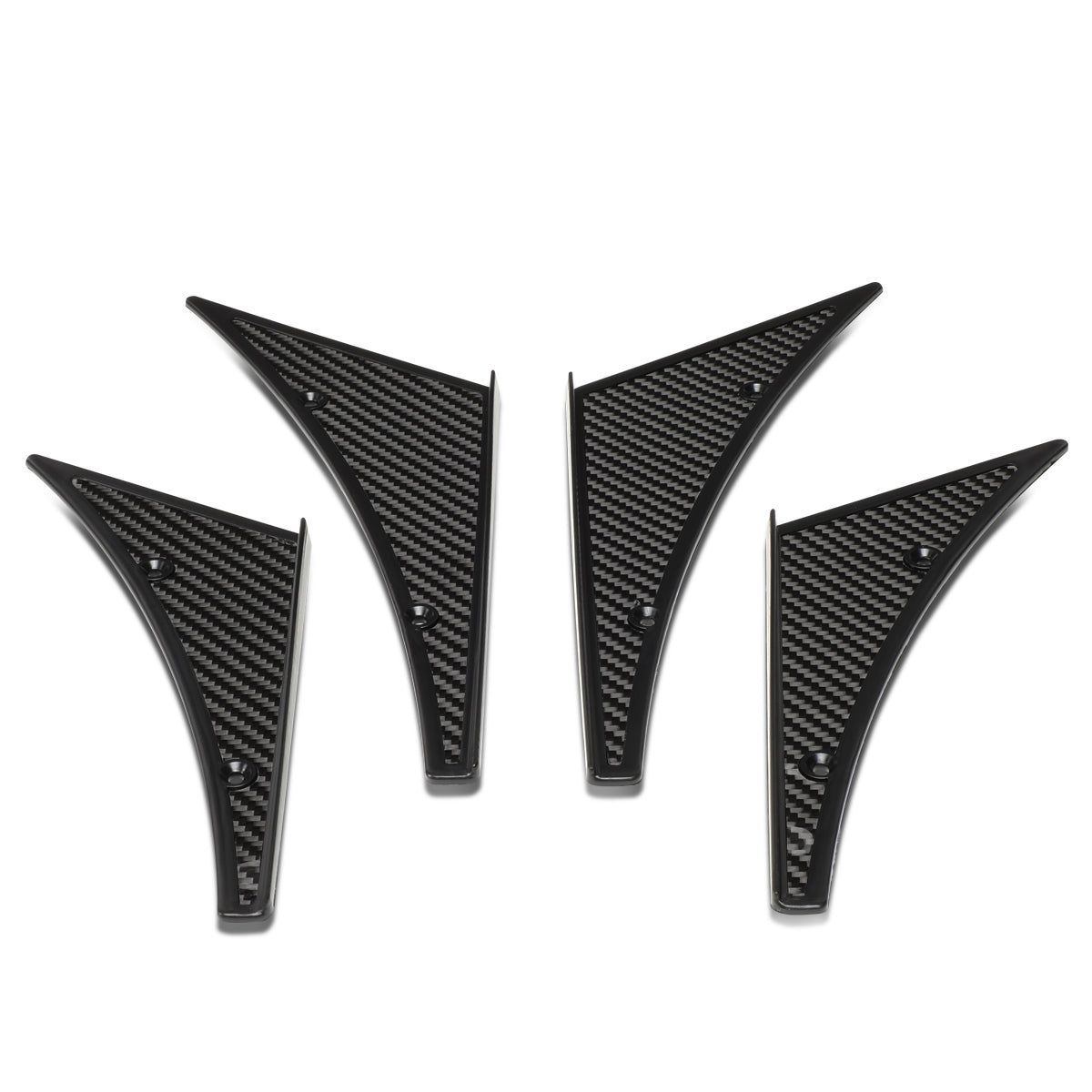 Universal Front Bumper Fin Canards - Carbon Fiber - CARB-C100 – CA Auto ...