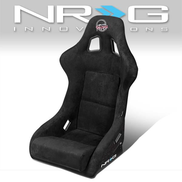 1 Piece Fiberglass Alcantara Bucket Racing Seat Universal - CA Auto Parts
