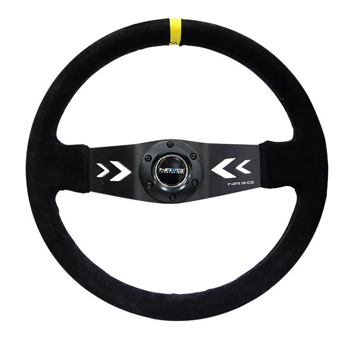 350mm 3 in. Deep Dish Suede Grip Steering WheelUniversal – CA Auto Parts