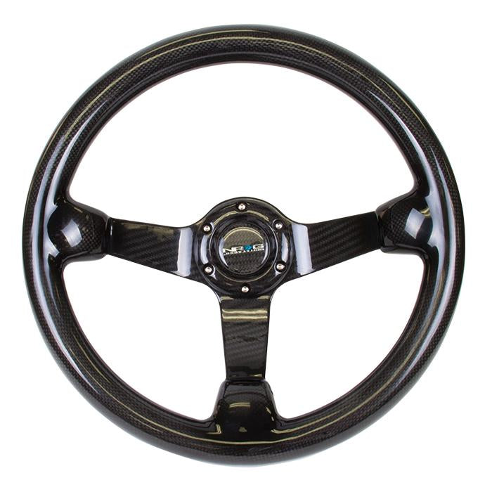 350mm 3 in. Deep Dish Carbon Fiber Steering WheelUniversal – CA Auto Parts