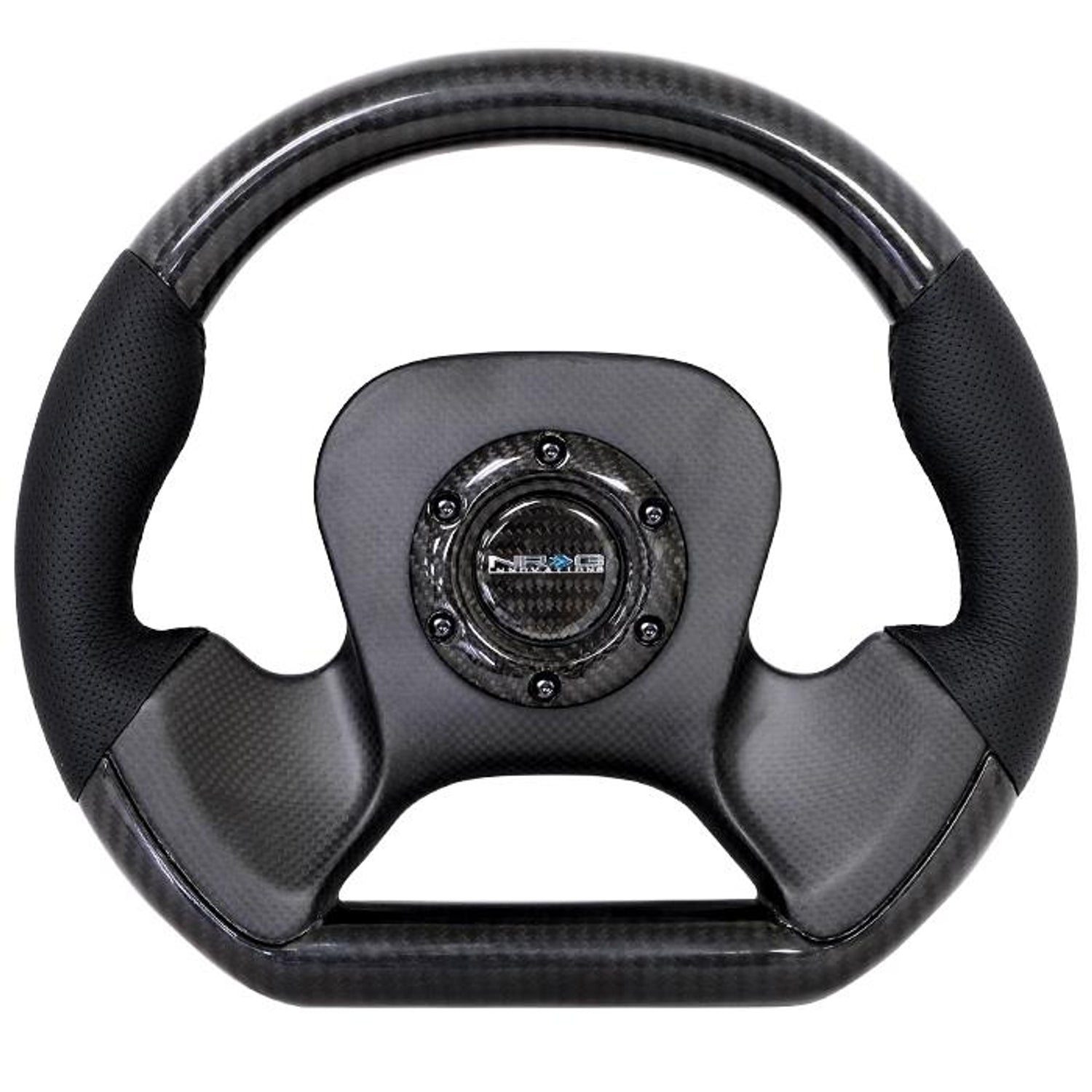 320mm Carbon Fiber Steering Wheel Leather AccentUniversal – CA Auto Parts