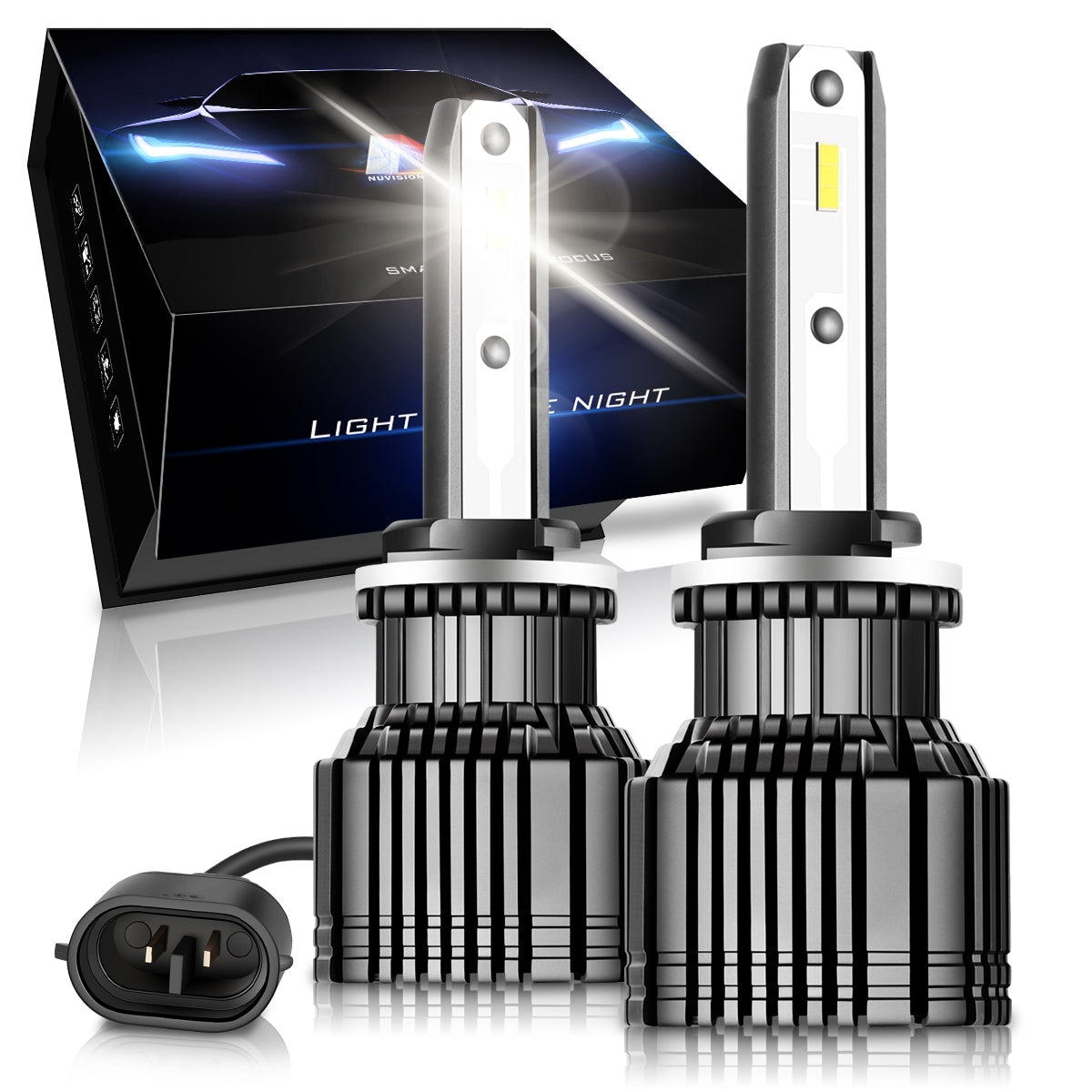 Pair 881 LED Light Bulbs Conversion Kit w/FanUniversal – CA Auto Parts