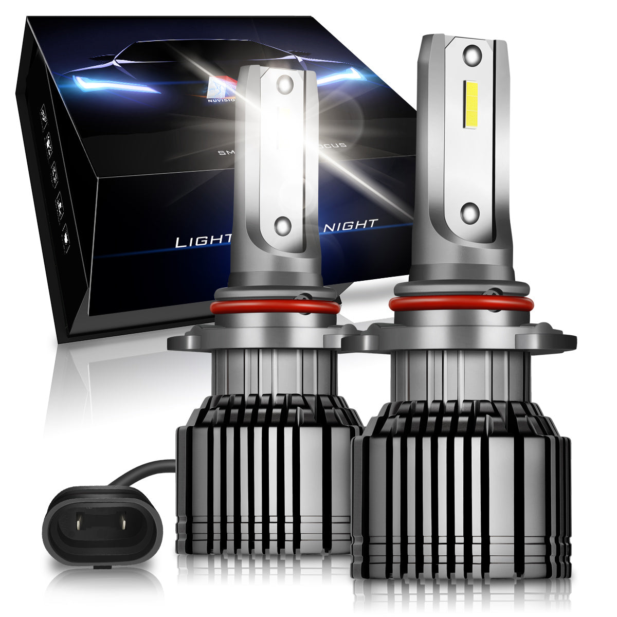 Pair 9005 HB3 LED Light Bulbs Conversion Kit w/FanUniversal – CA Auto Parts