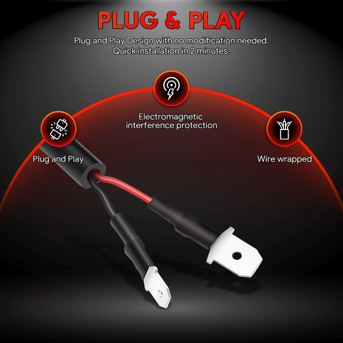 Pair H3 LED Light Bulbs Conversion Kit w/FanUniversal – CA Auto Parts