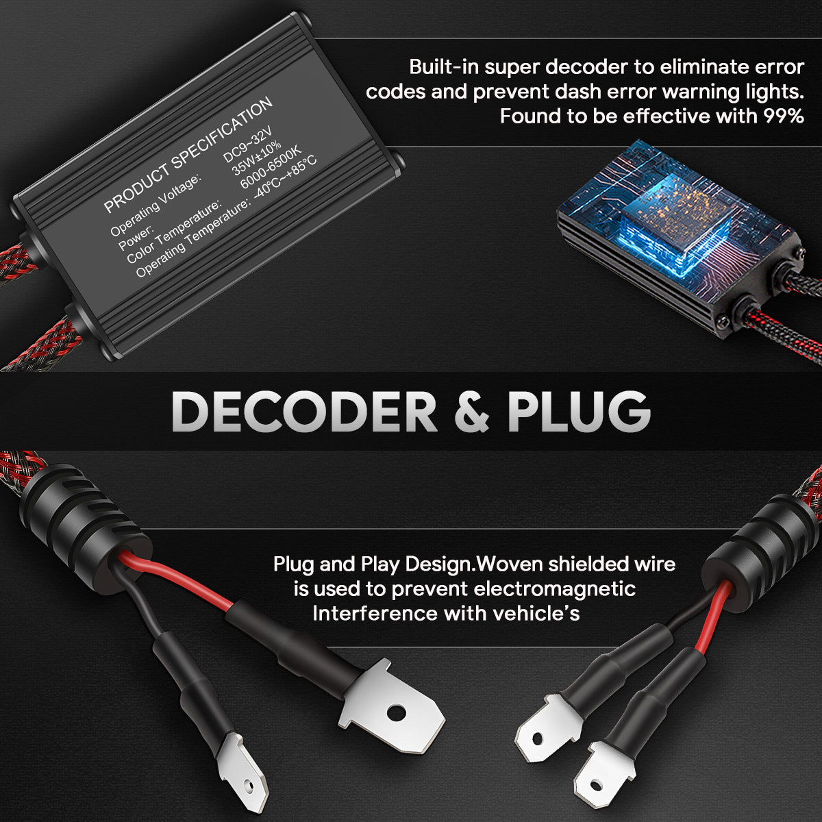 Pair H1 LED Headlight Bulb Conversion Kit w/ Fan CoolingUniversal – CA ...