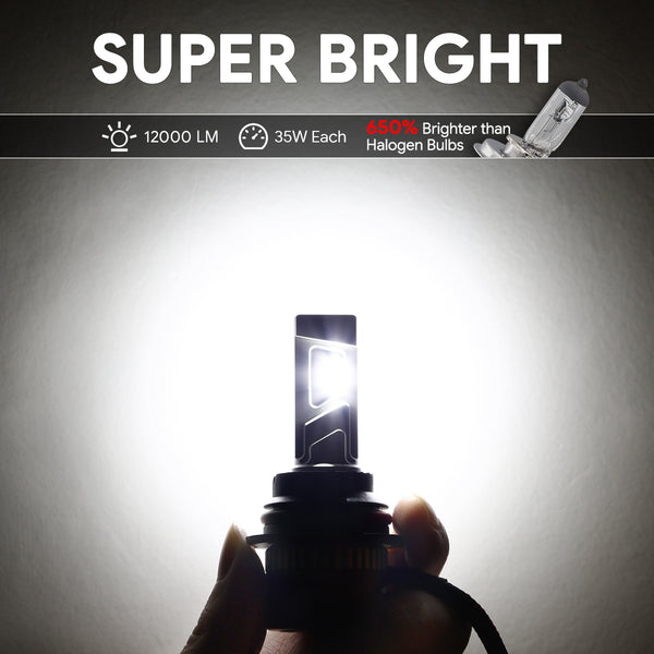 Pair H13 LED Headlight Bulb Conversion Kit w/ Fan CoolingUniversal - CA ...