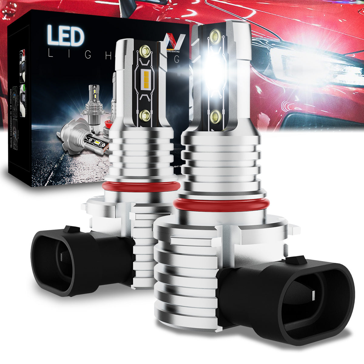 Pair 9005 HB3 CSP LED BulbsUniversal – CA Auto Parts