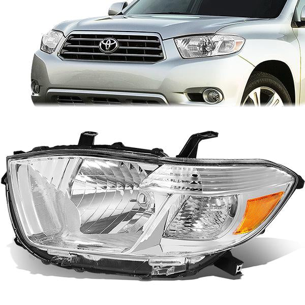 08-10 Toyota Highlander Factory Style Headlight (Left) - CA Auto Parts